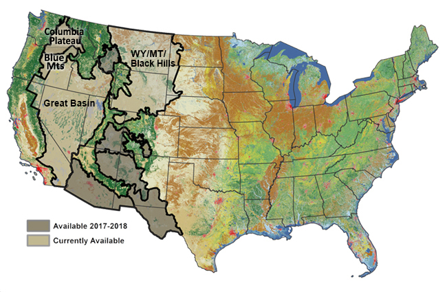 NLCD Shrubland Products Now Available | Multi-Resolution Land ...