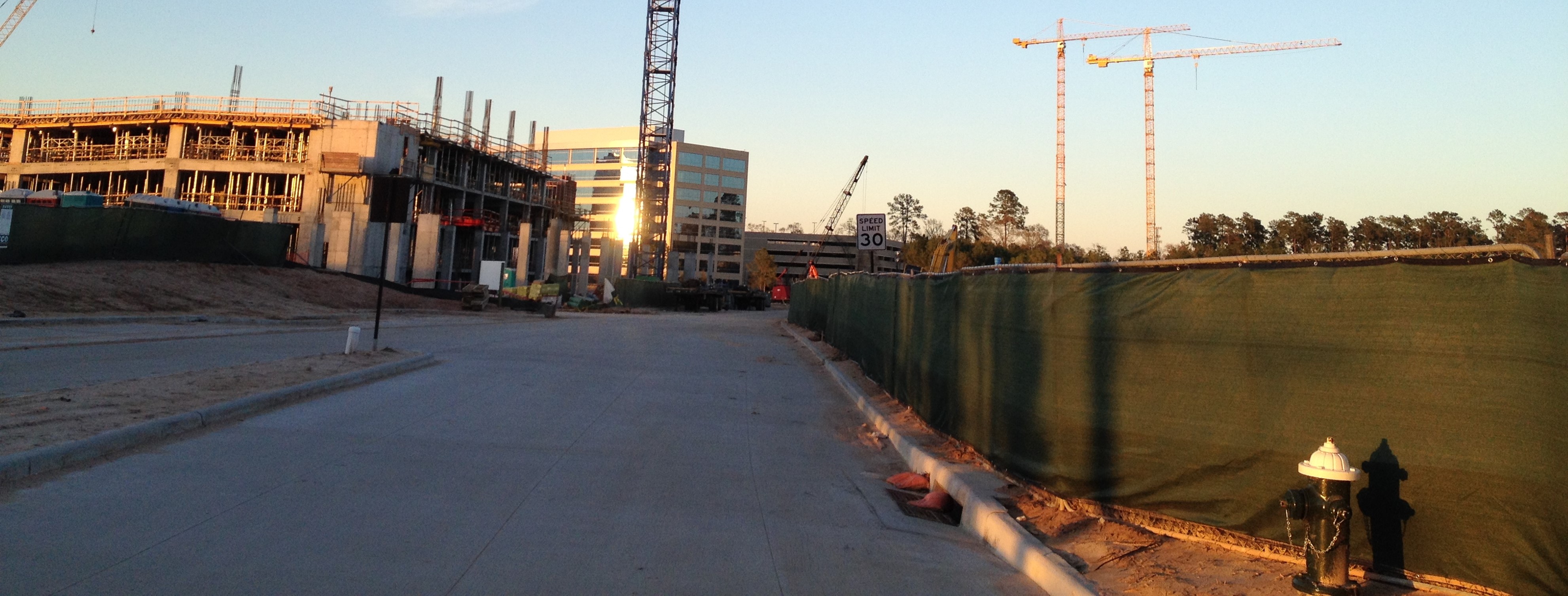 new high intensity developed land cover example in The Woodlands, Texas ...